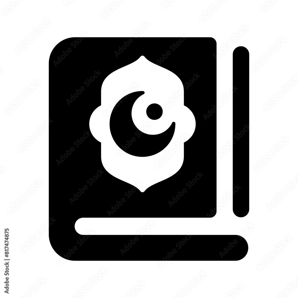 Islamic Book Koran Vector Icon in Outline Style. Islamic Ramadan icon ...