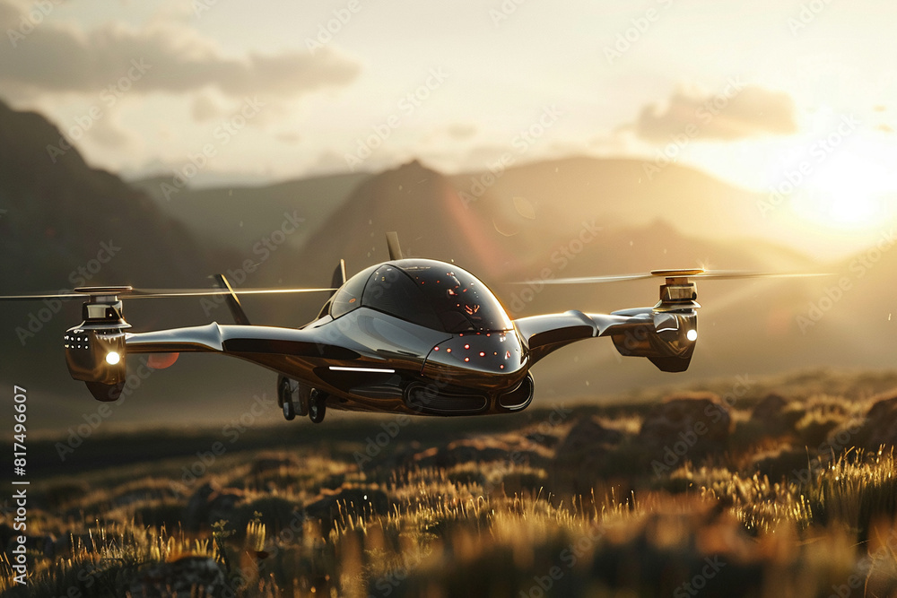 Electric flying cars could enhance accessibility to remote areas. Stock ...