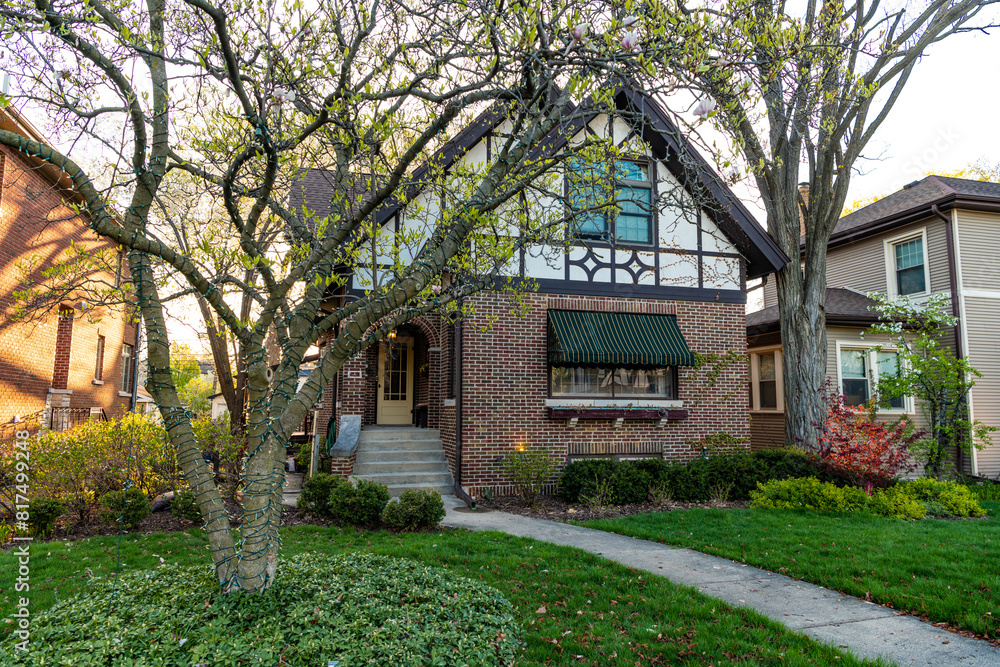 suburban house architecture. modern suburban cottage. architecture ...