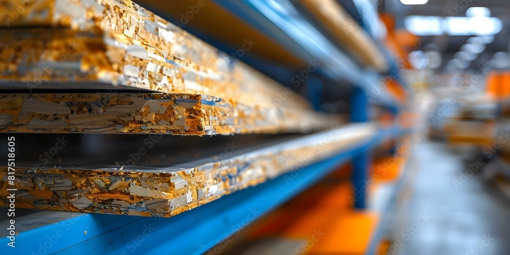 Closeup photo showcasing OSB sheets durability and versatility in ...