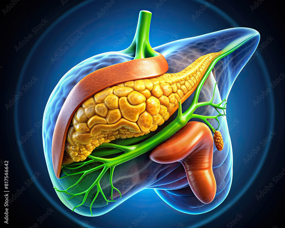High-resolution image of the human gallbladder, showcasing the ...