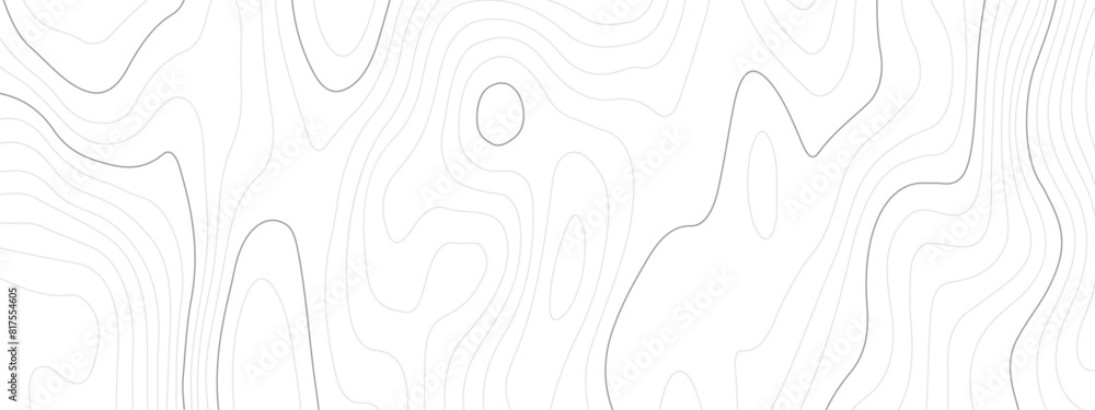 Wave topographic contour map, topographic wavy map line background ...