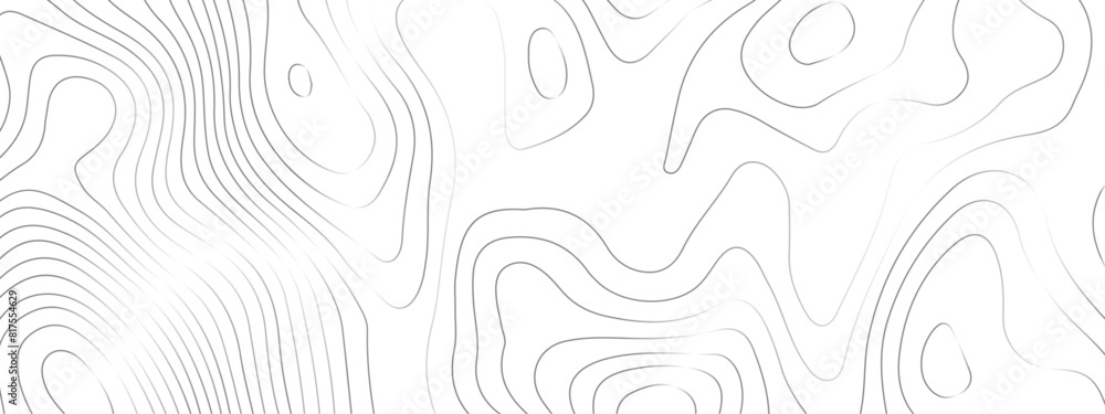 Wave topographic contour map, topographic wavy map line background ...