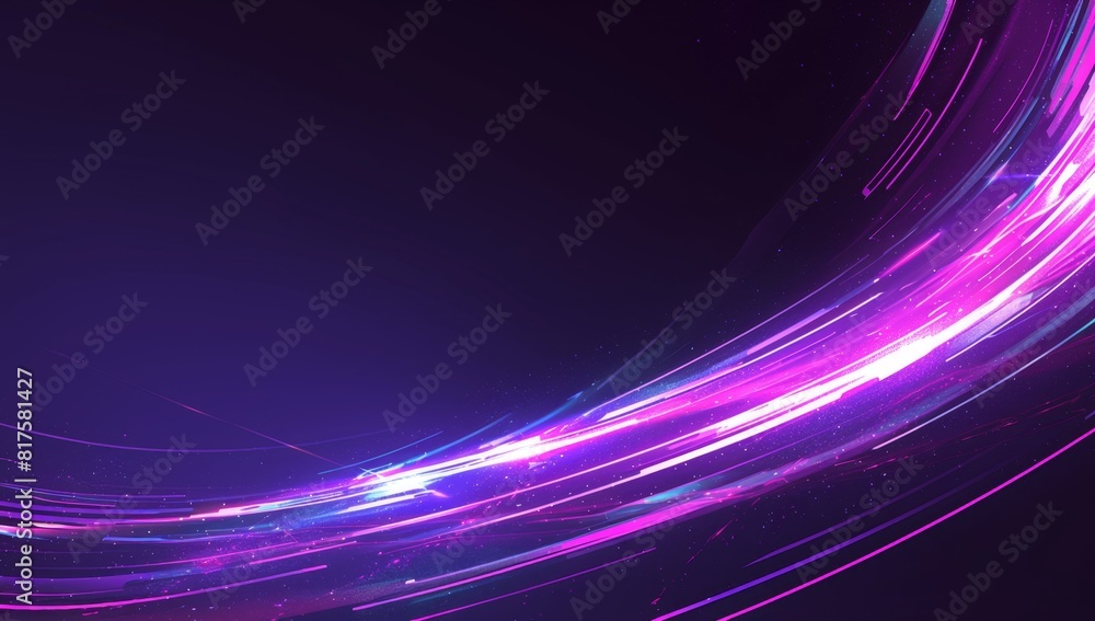 Abstract Speed Light Trails Effect Path, Fast Moving Neon Lights Future ...