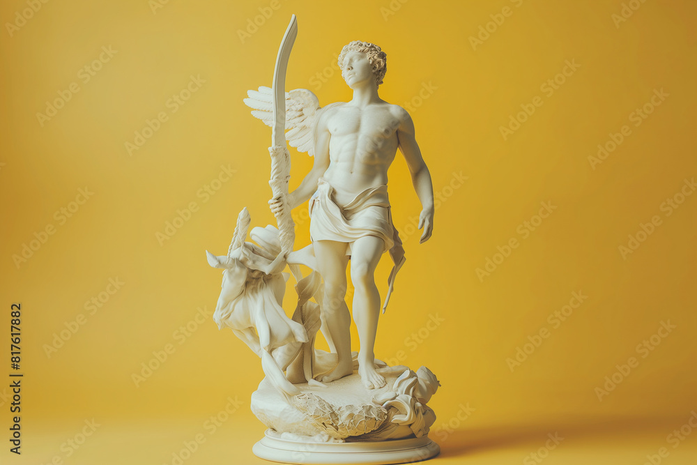 3d rendering of ancient greek -roman statue art figure . Creative ...