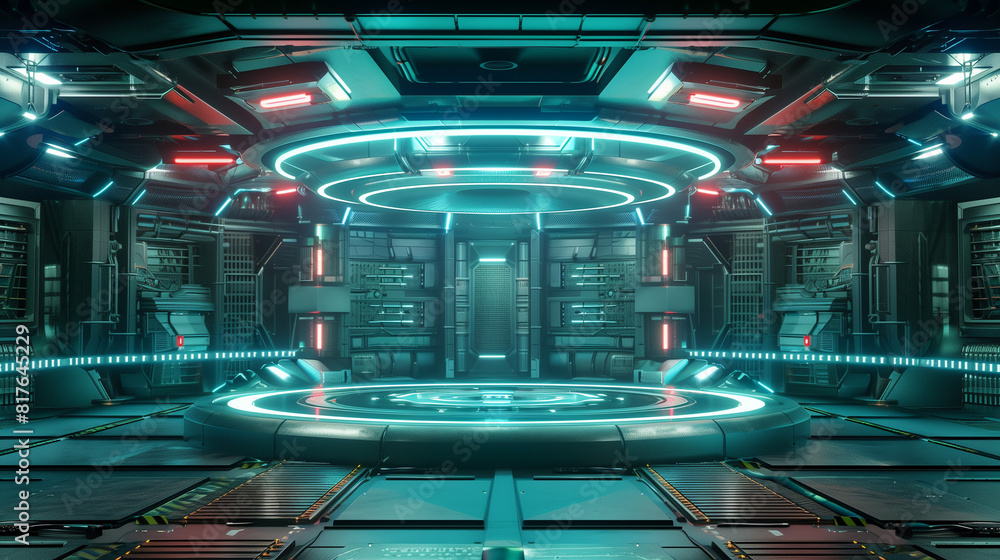 super strong metal texture science fiction teleportation platform Stock ...