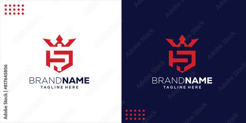 Creative S and Crown Shield Logo Design, Design Inspiration, Design ...