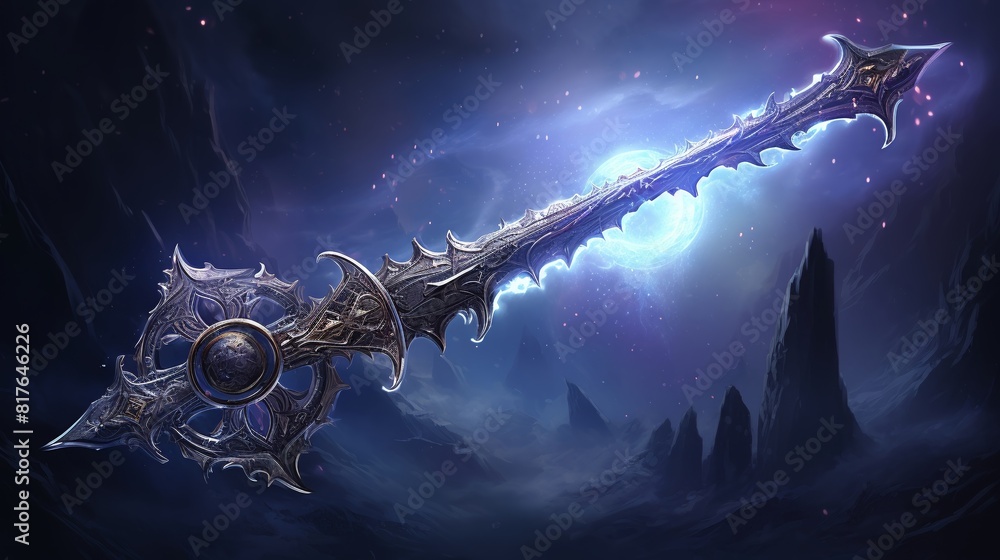 Encounter a celestial forge where celestial blacksmiths with radiant ...