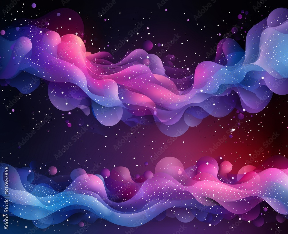 Minimalist Vector Composition with Simple Purple and Blue Geometric ...