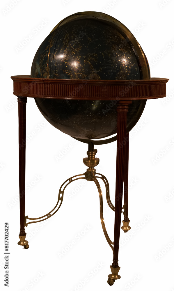 globe, device, maps, world, monument, round, wooden, technique, Stock ...
