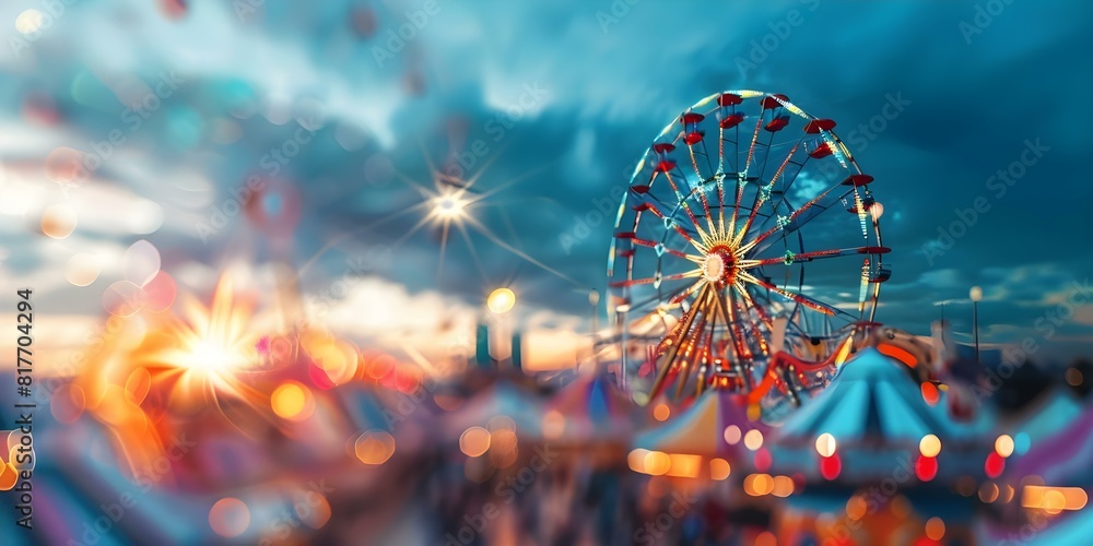 Fun-filled carnival with a variety of colorful rides and games for all ...
