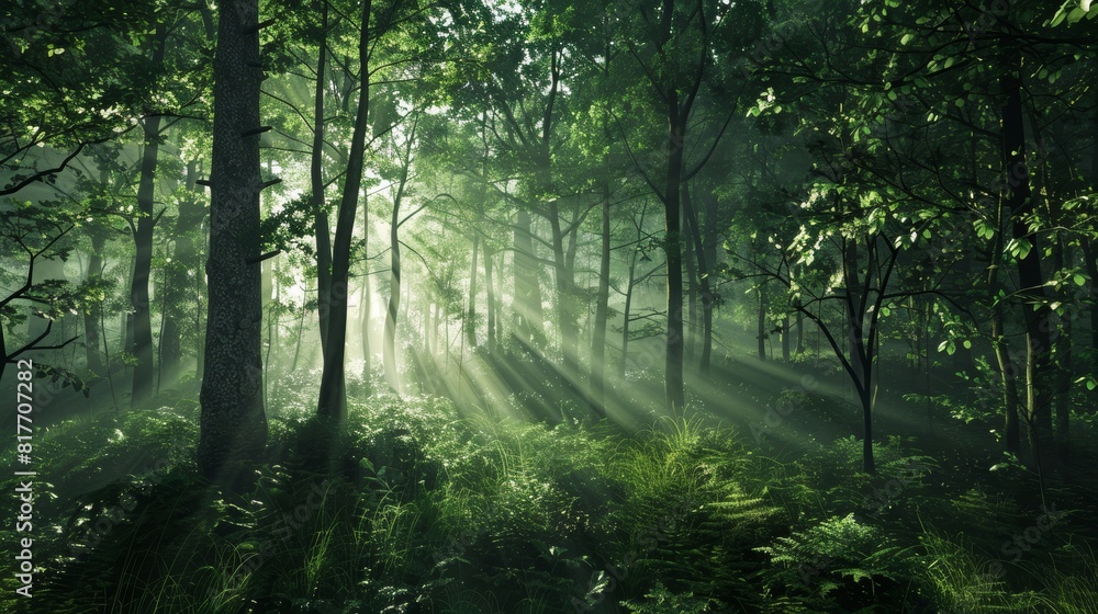 Deep Forests: Dense, Realistic Forests with Sunrays Filtering Through ...