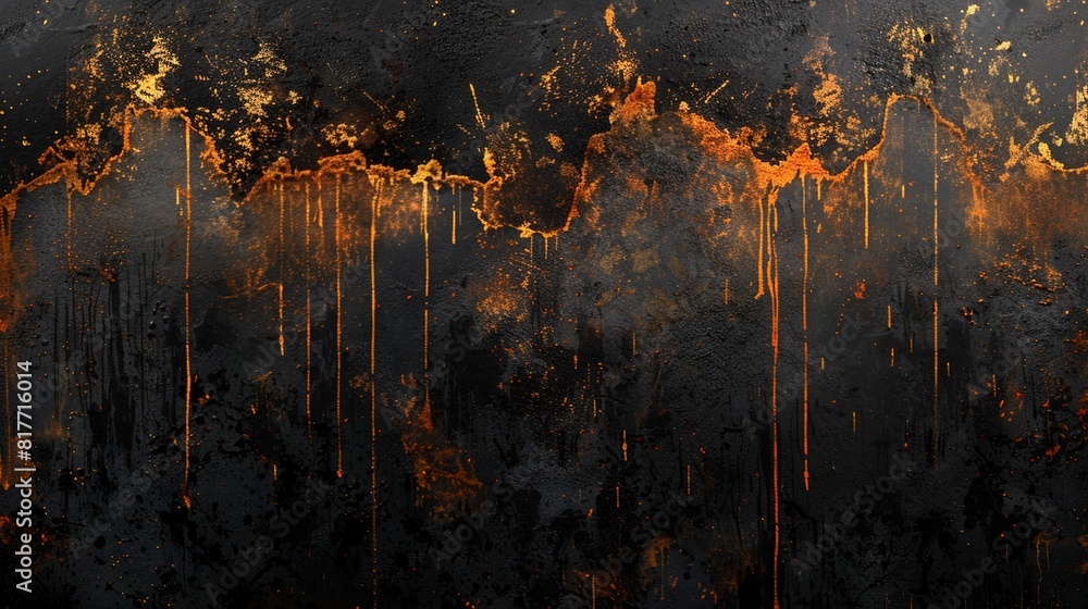 Grungestyle canvas with a horror theme, featuring burned and ripped ...