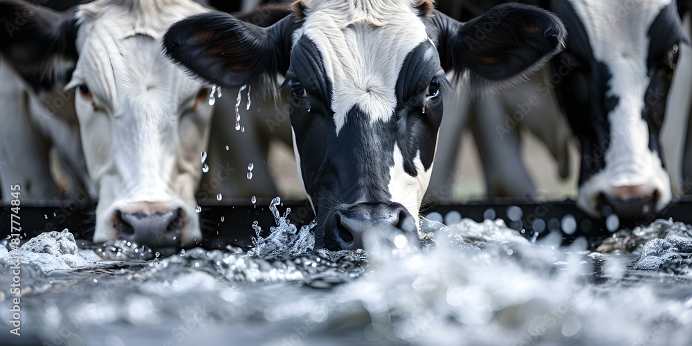 Cows quenching their thirst from solar-powered troughs: staying ...
