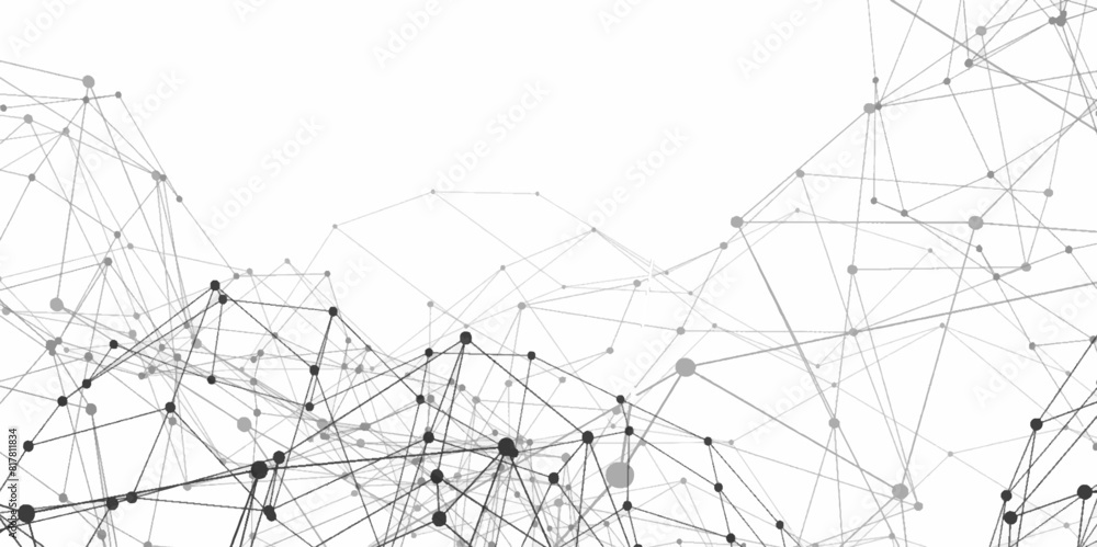 Abstract digital background of points and lines. Technology abstracts ...