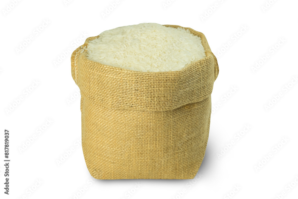 White Hom mali Rice or Jasmine rice is fragrant rice known as aromatic ...