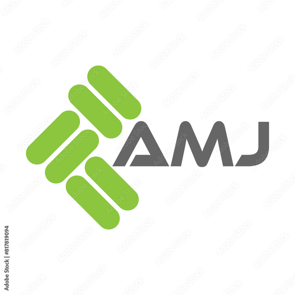 AMJ letter logo vector design, AMJ simple and modern logo. AMJ ...