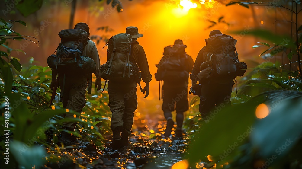 conservationists scientists conducting biodiversity surveys monitoring ...