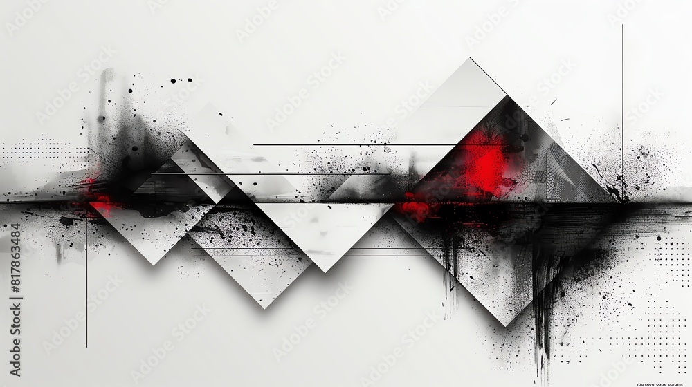 Minimalist geometric lines, soft gradients and simple shapes with a ...