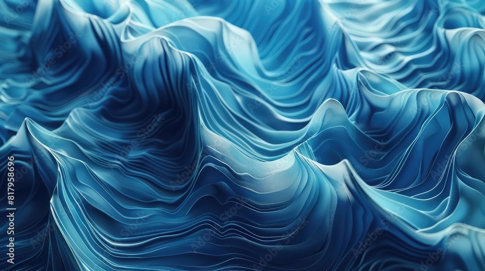 Abstract blue water waves background with liquid fluid texture surface,Abstract background ...