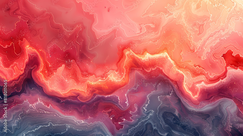lush lava color Marble texture background vector. Panoramic Marbling ...