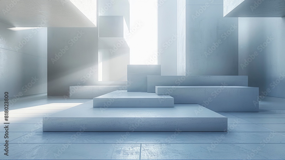 Captivating minimalist architecture photo showcasing hard forms and ...