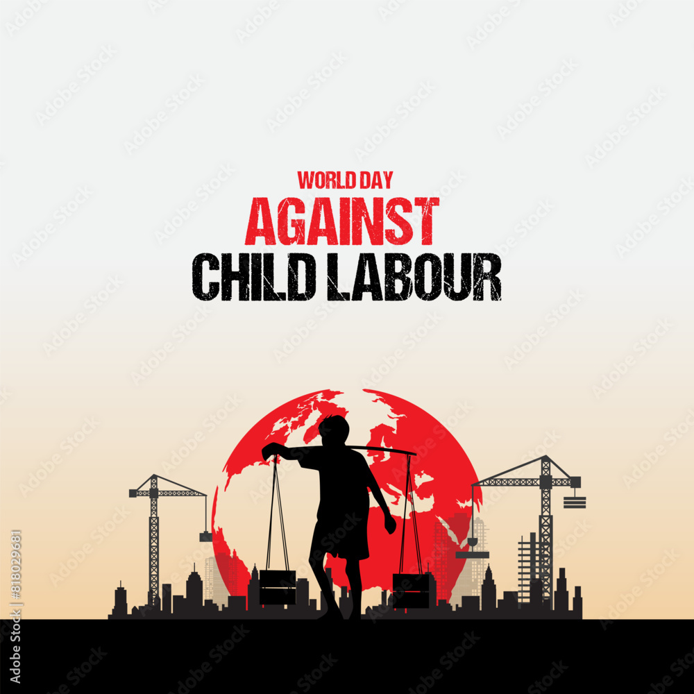 Child labor Vector Child labor Poster World Day Against Child labor ... Child labor Vector Child labor Poster World Day Against Child labor ...