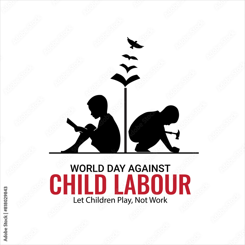 Child labor Vector Child labor Poster World Day Against Child labor ... Child labor Vector Child labor Poster World Day Against Child labor ...