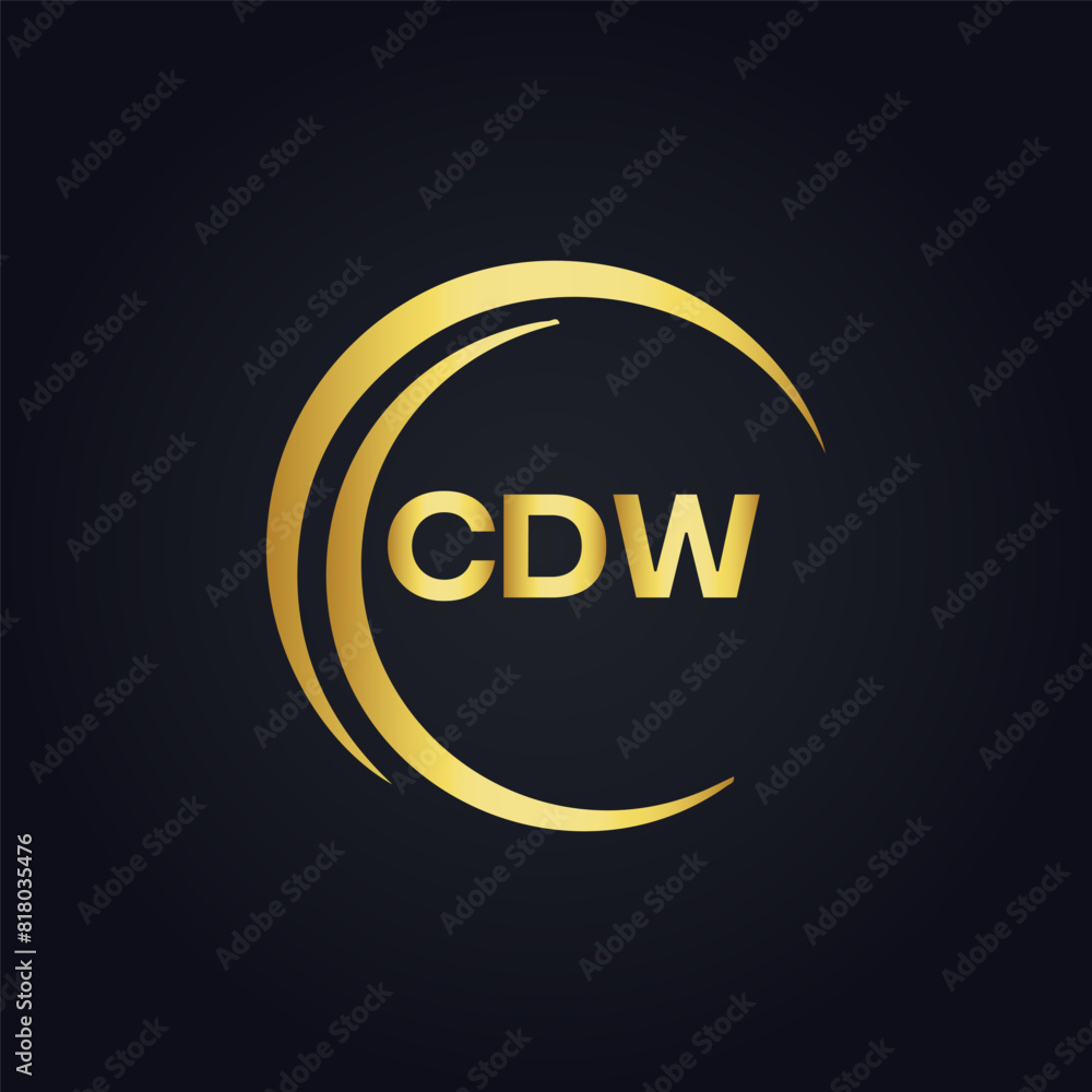 CDW logo. C D W design. White CDW letter. CDW, C D W letter logo design. C D W letter logo ...