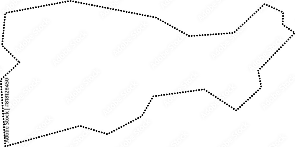 dot line drawing of capri island map. Stock Illustration | Adobe Stock