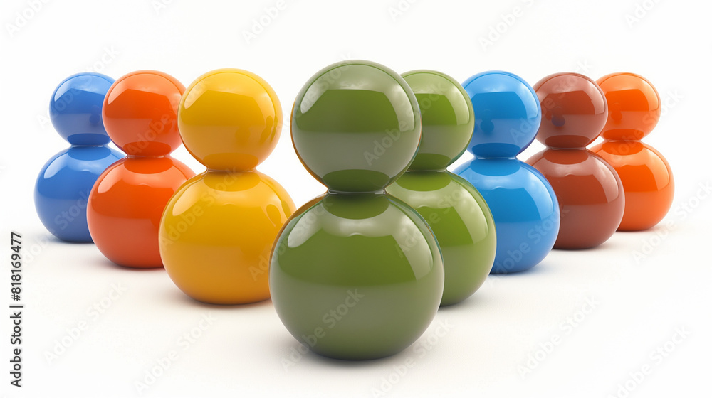 3d small people pastel - positive graph, best group, Social Media ...