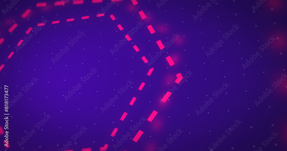 Multiple dotted technology benzene rings hexagons moving cyber computer ...