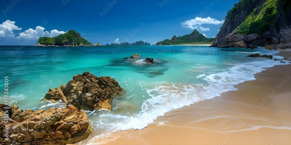 Turquoise water forms Brazils map on beach with landmarks like Jalapo ...