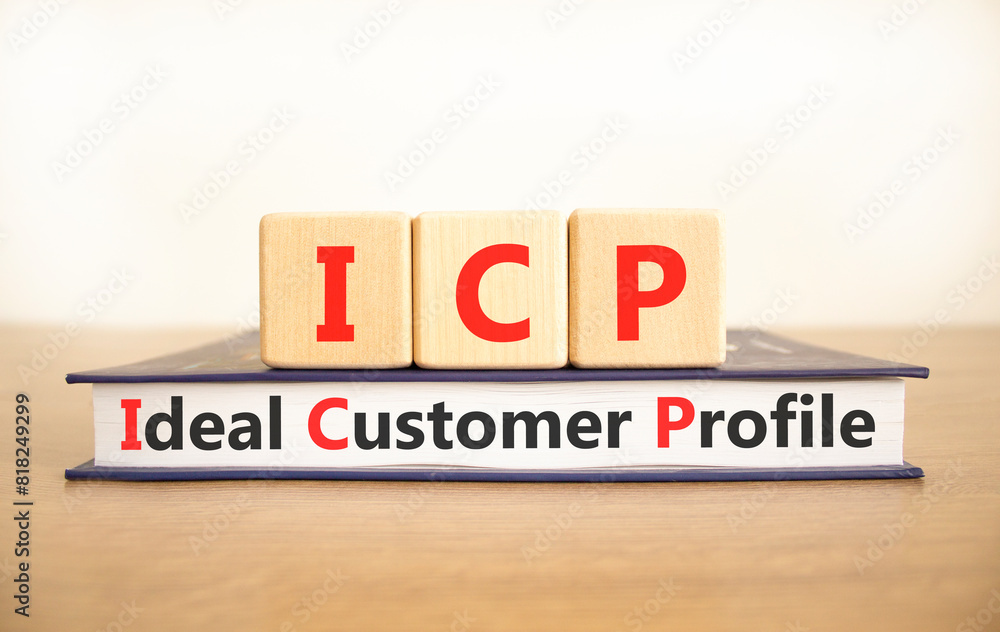 ICP ideal customer profile symbol. Concept words ICP ideal customer ...