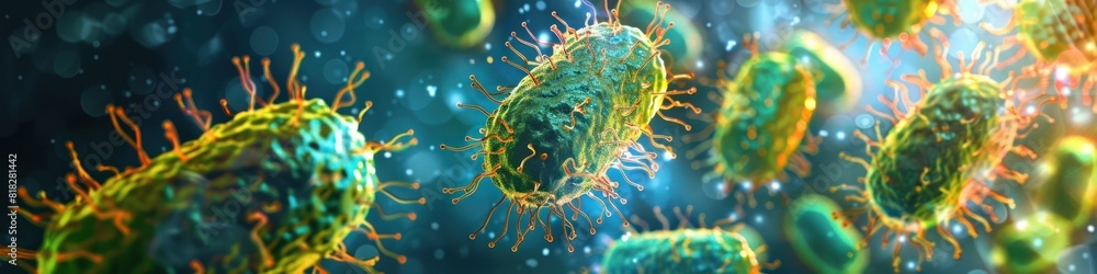 Active Bacterial Cells Revealed A Magnified of Life and Structure in D ...