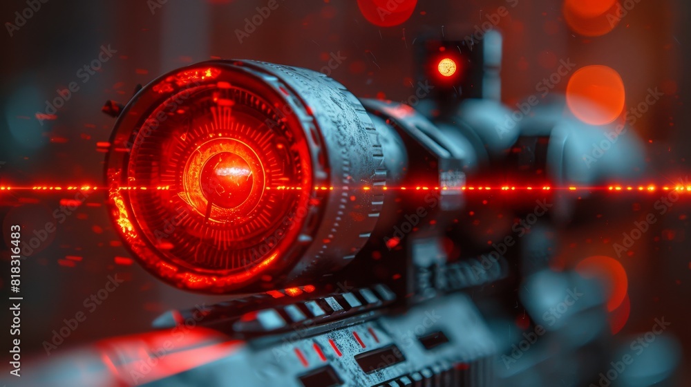 Target pointer for the HUDS. Laser crosshair collimator sight, optical ...