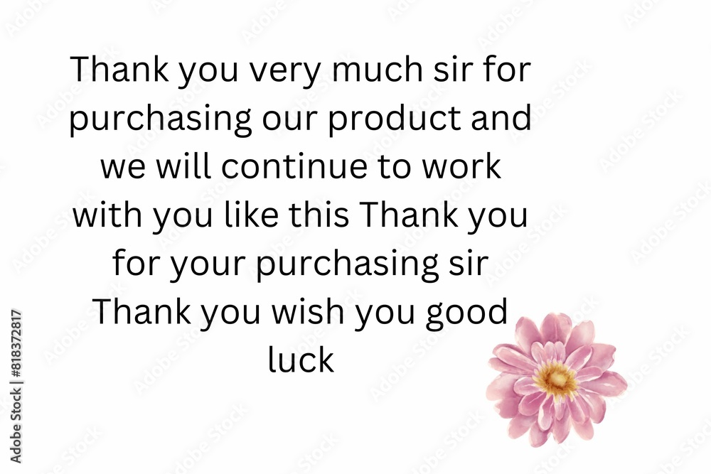 thank you for your purchasing Stock Illustration | Adobe Stock