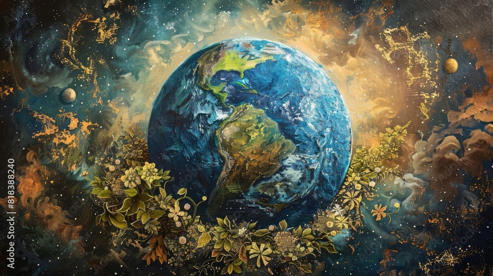 Global Harmony: Earth as a Symbol of Unity and Prosperity Stock ...