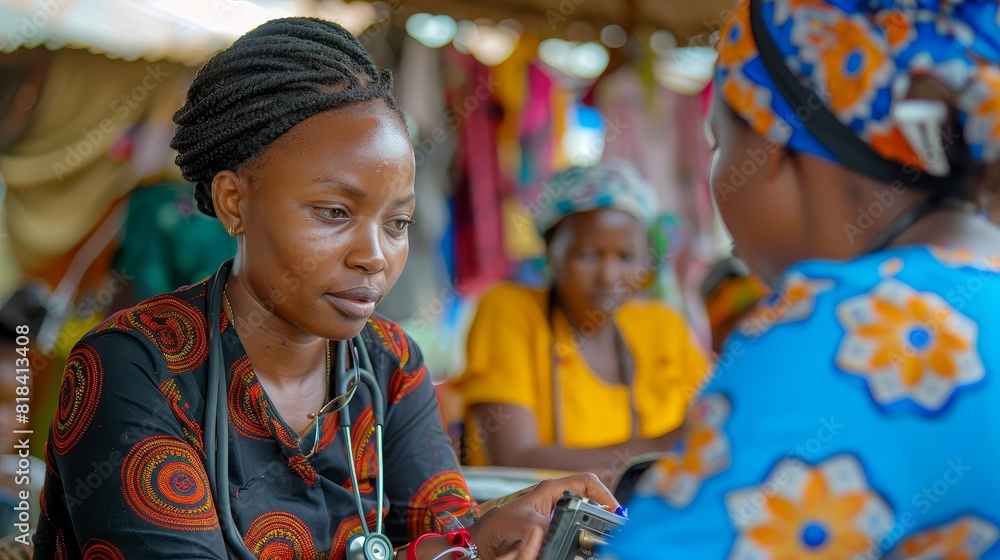 Health checkups at a community health fair using portable medical ...