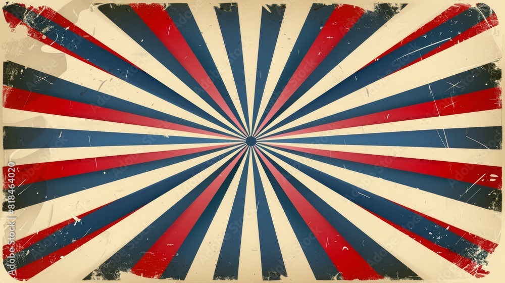 Circus sunburst in vintage vibes background and spiral retro rays, vintage poster sun burst ...