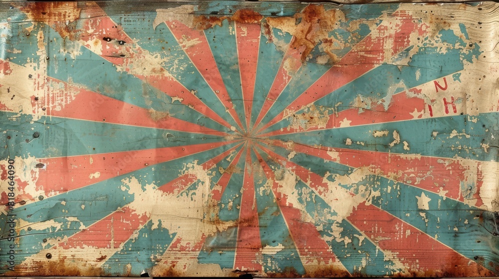 Circus sunburst in vintage vibes background and spiral retro rays ...