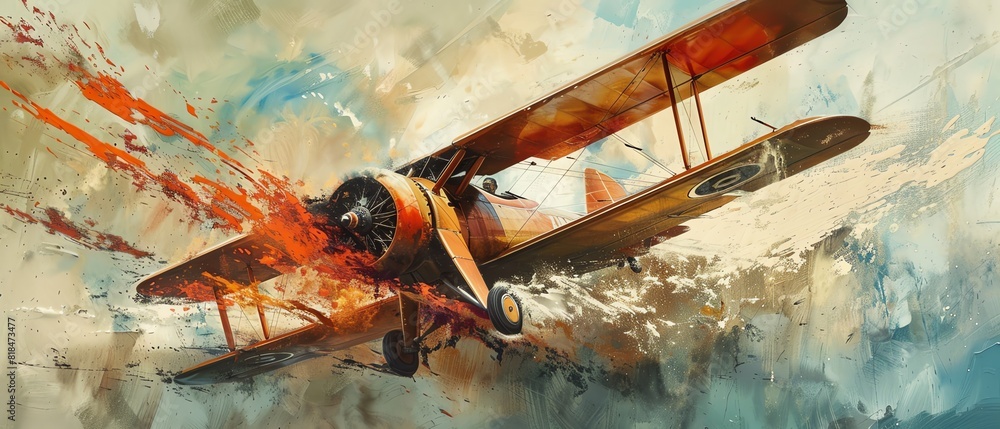 Explore the evolution of aviation through a striking fusion of ...