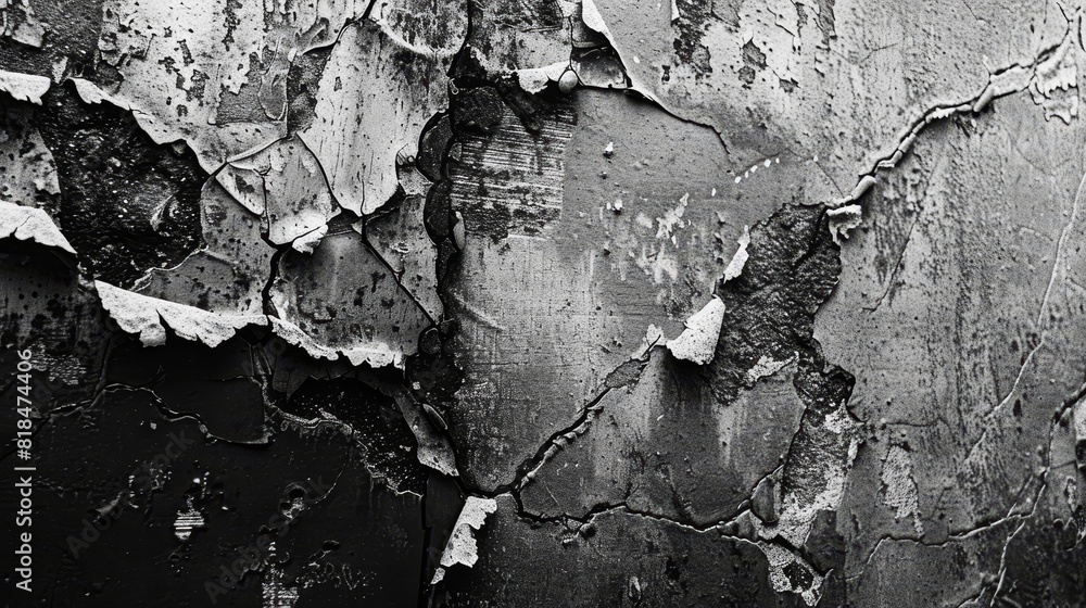 Peeling black paint texture closeup - Detailed image showing the ...