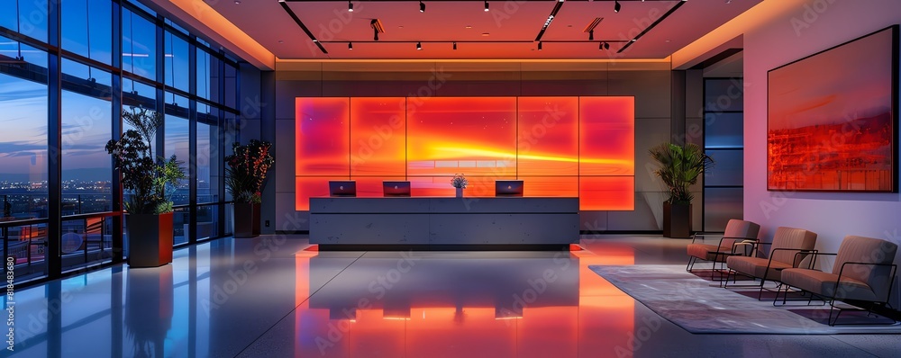 Envision an office space where anodized surfaces and backlighting work ...