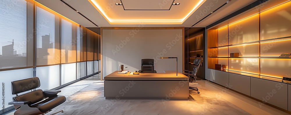 Envision an office space where anodized surfaces and backlighting work ...