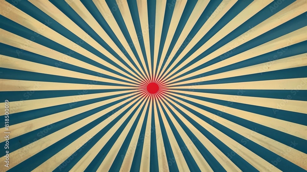 Circus sunburst in vintage vibes background and spiral retro rays, vintage poster sun burst ...