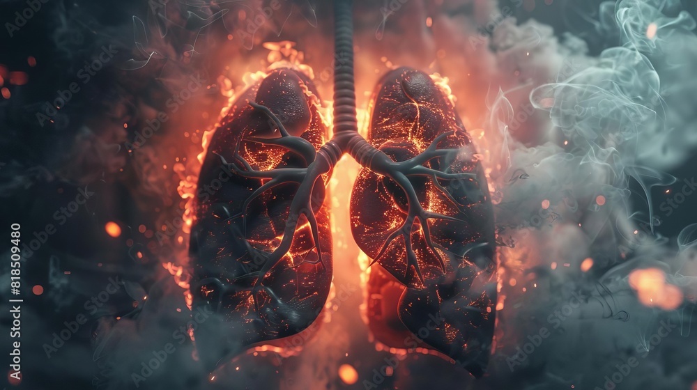 smokers lungs damaged organ from cigarette smoking health consequences ...