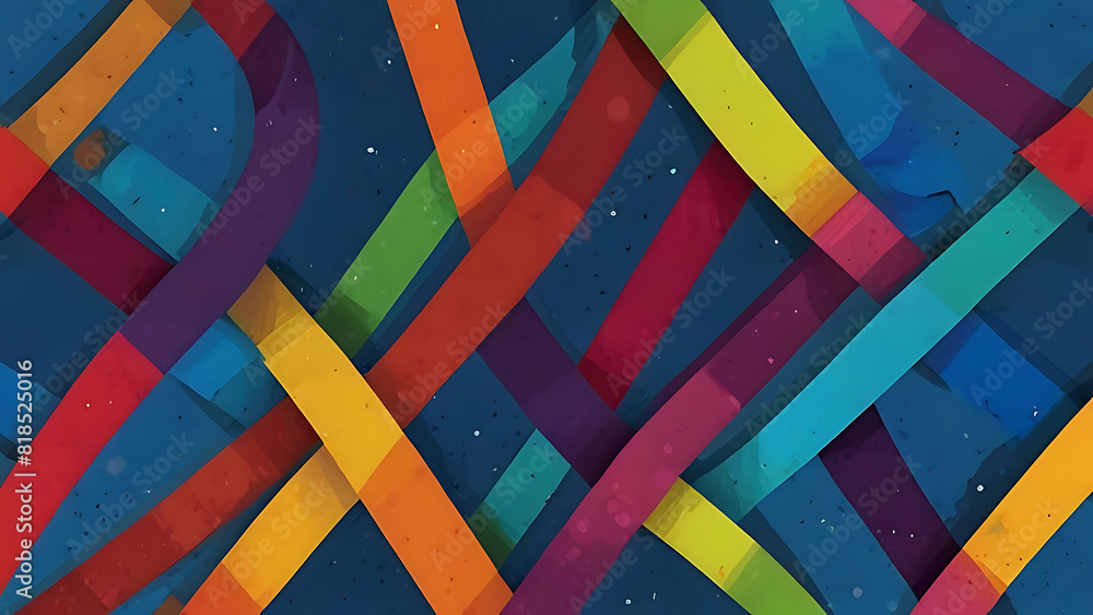 World Autism Awareness Day background with rainbow-colored infinity ...