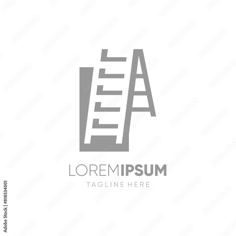 Letter L Ladder Logo Design Vector Icon Graphic Emblem Symbol ...