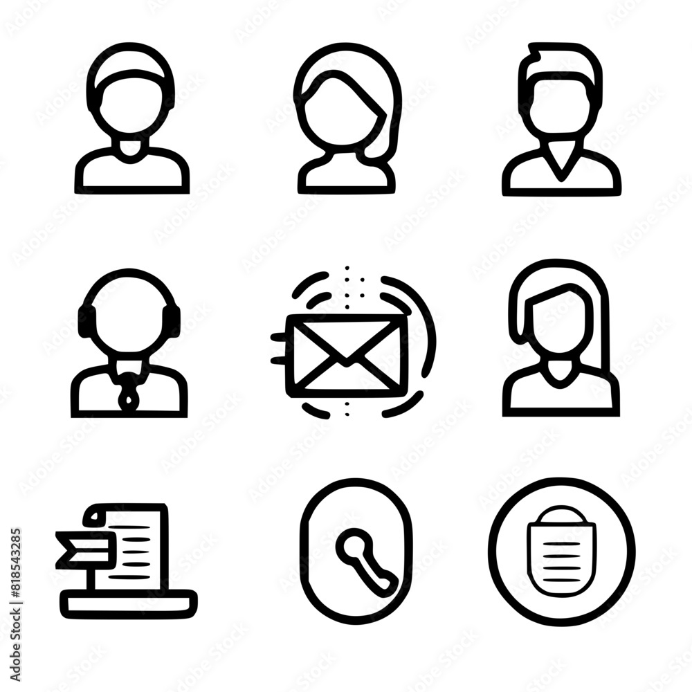 communication icon, business icon, technology icon, discussion icon ...